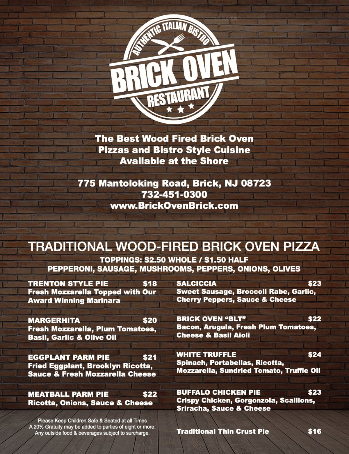 Brick Oven Restaurant – A Great Italian Bistro